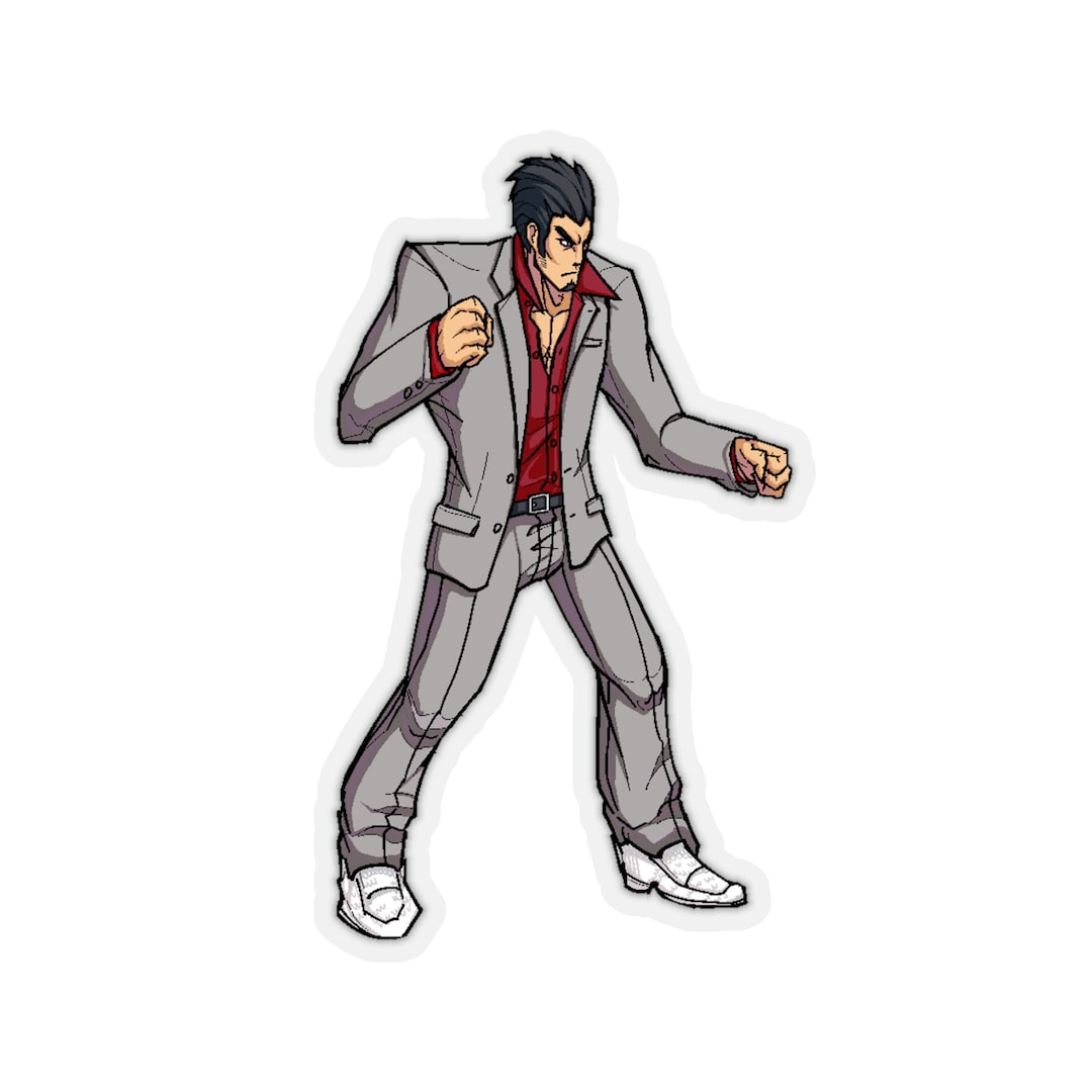 Fighter Series: Kazuma Kiryu Kiss-cut Stickers - Etsy