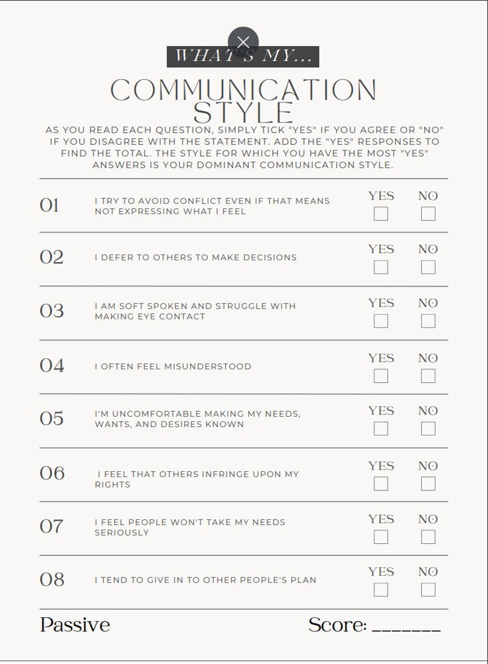What's My Communication Style Quiz - Etsy