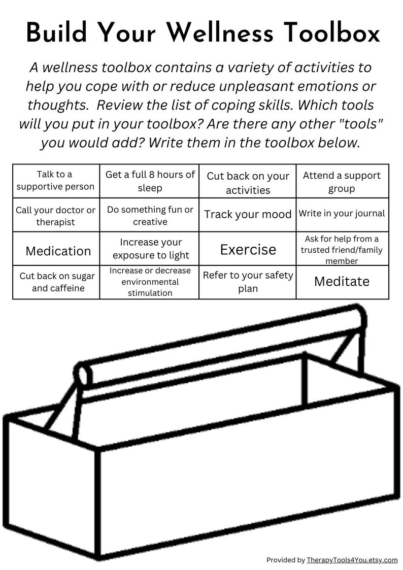 Build Your Wellness Toolbox - Etsy
