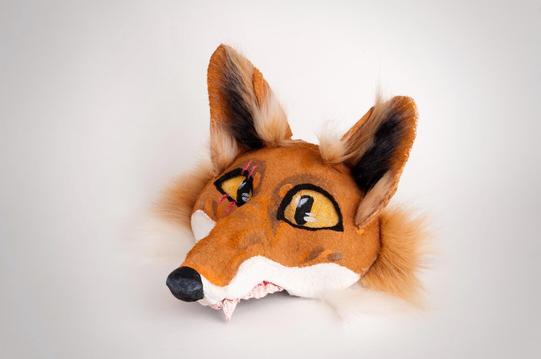 Snarling Fox Therian Furry Mask Prototype - Etsy