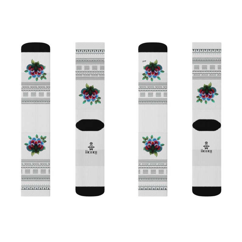 Inuit Flower Beeding - Woman Socks - Etsy