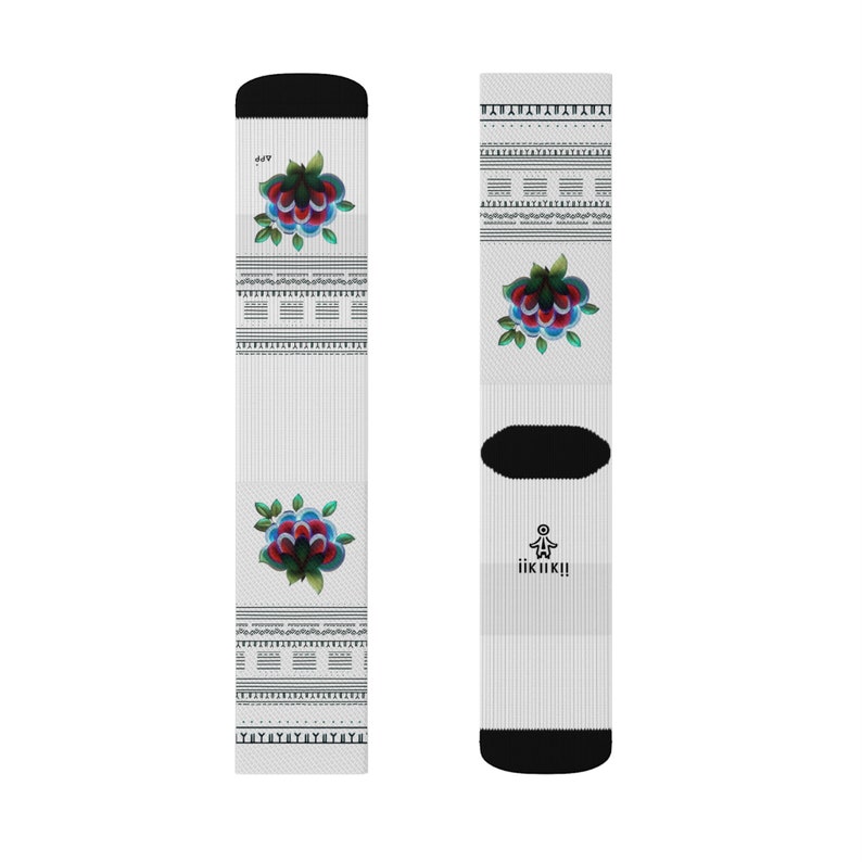 Inuit Flower Beeding - Woman Socks - Etsy