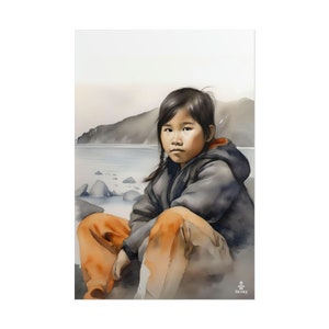 Inuit Young Teenager - Poster - Etsy