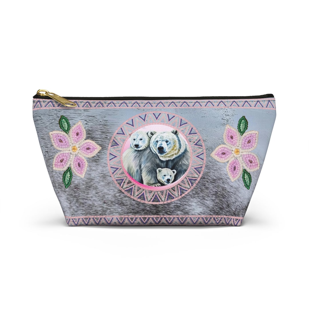 Inuit Polar Bear Sealskin & Beading - Accessory Case - Etsy