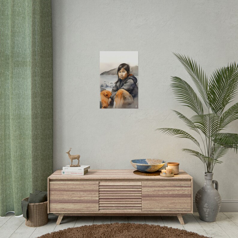 Inuit Young Teenager - Poster - Etsy
