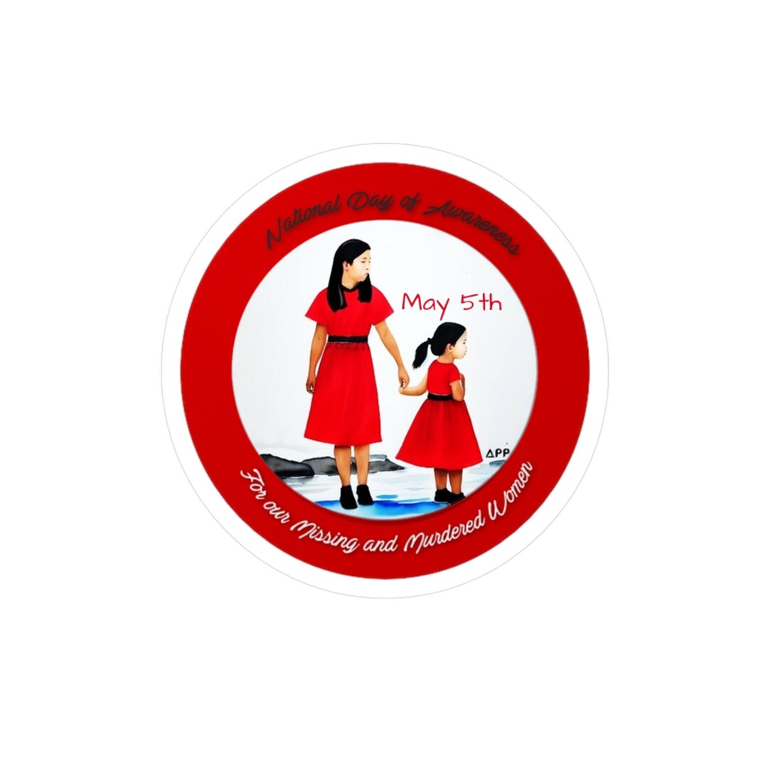 Inuit Missing Women Red Dress English Version- Vinyl Decals - Etsy
