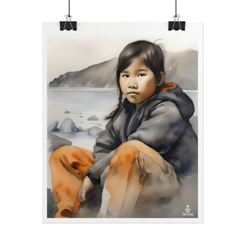 Inuit Young Teenager - Poster - Etsy