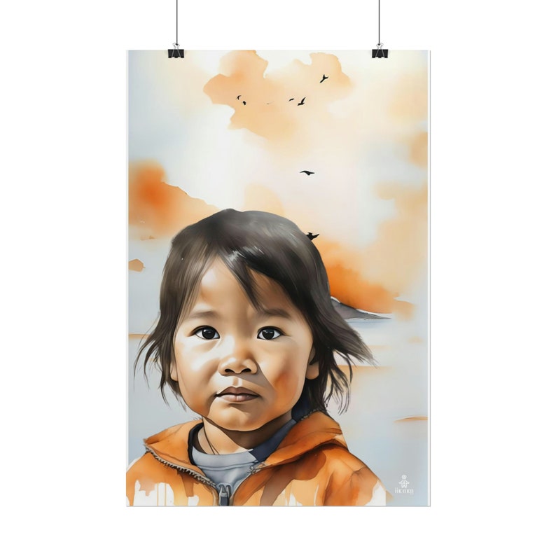 Inuit Young Child - Poster - Etsy