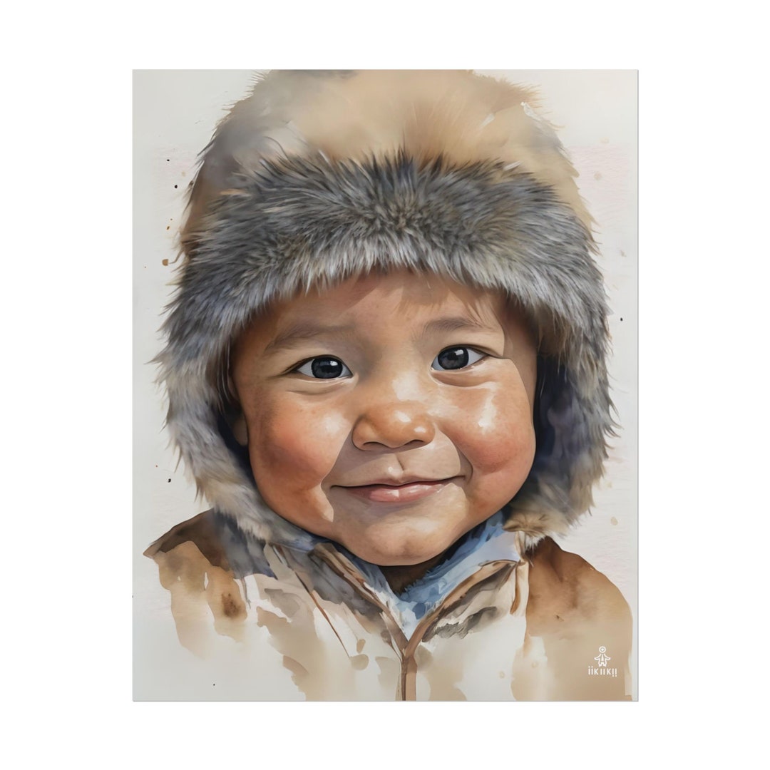 Inuit Fur Baby - Poster - Etsy