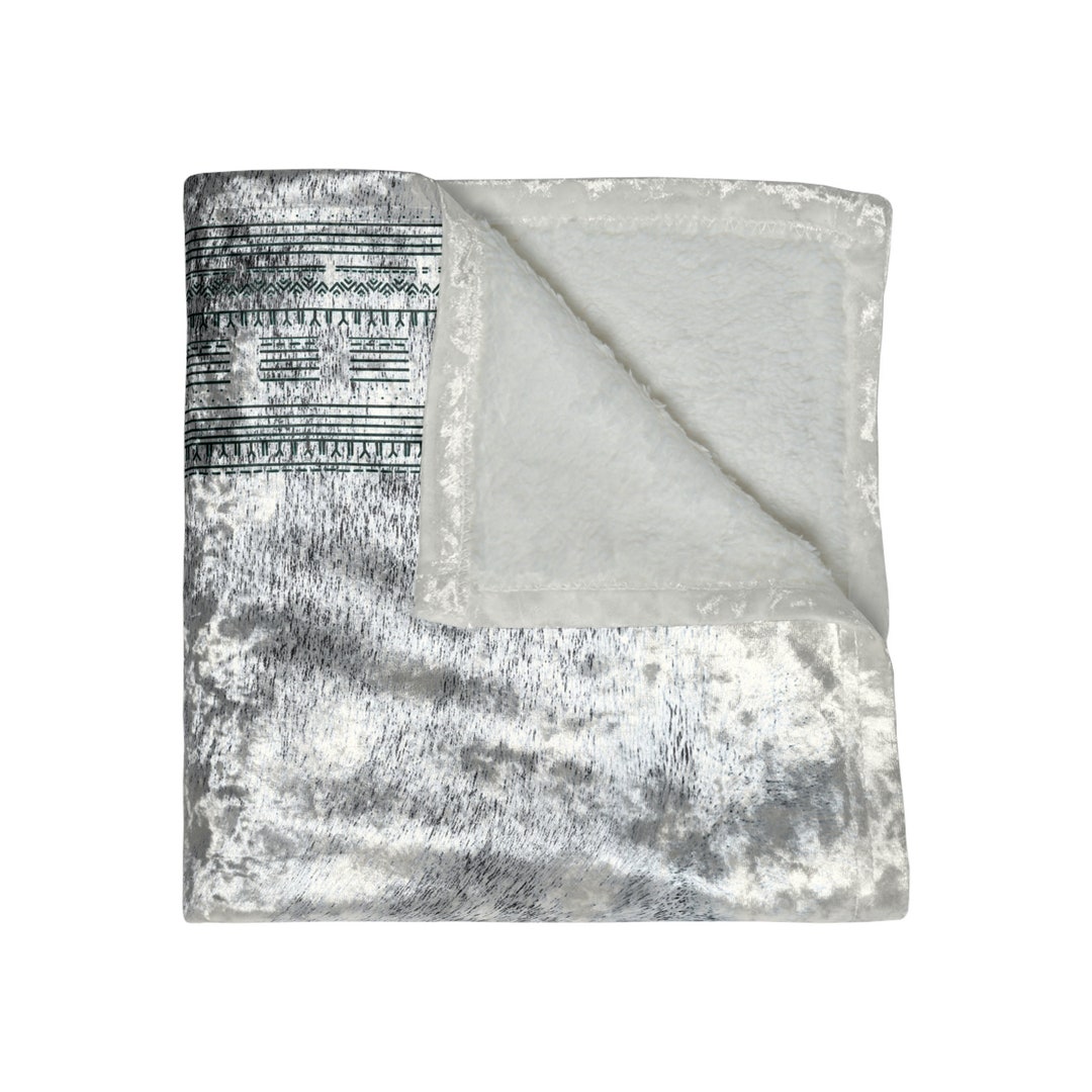 Inuit White Sealskin Pattern - Velvet Blanket - Etsy