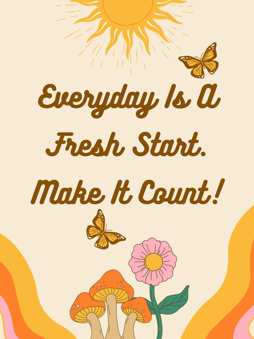 Mushroom Motivational Quotes Digital Print Digital Download - Etsy