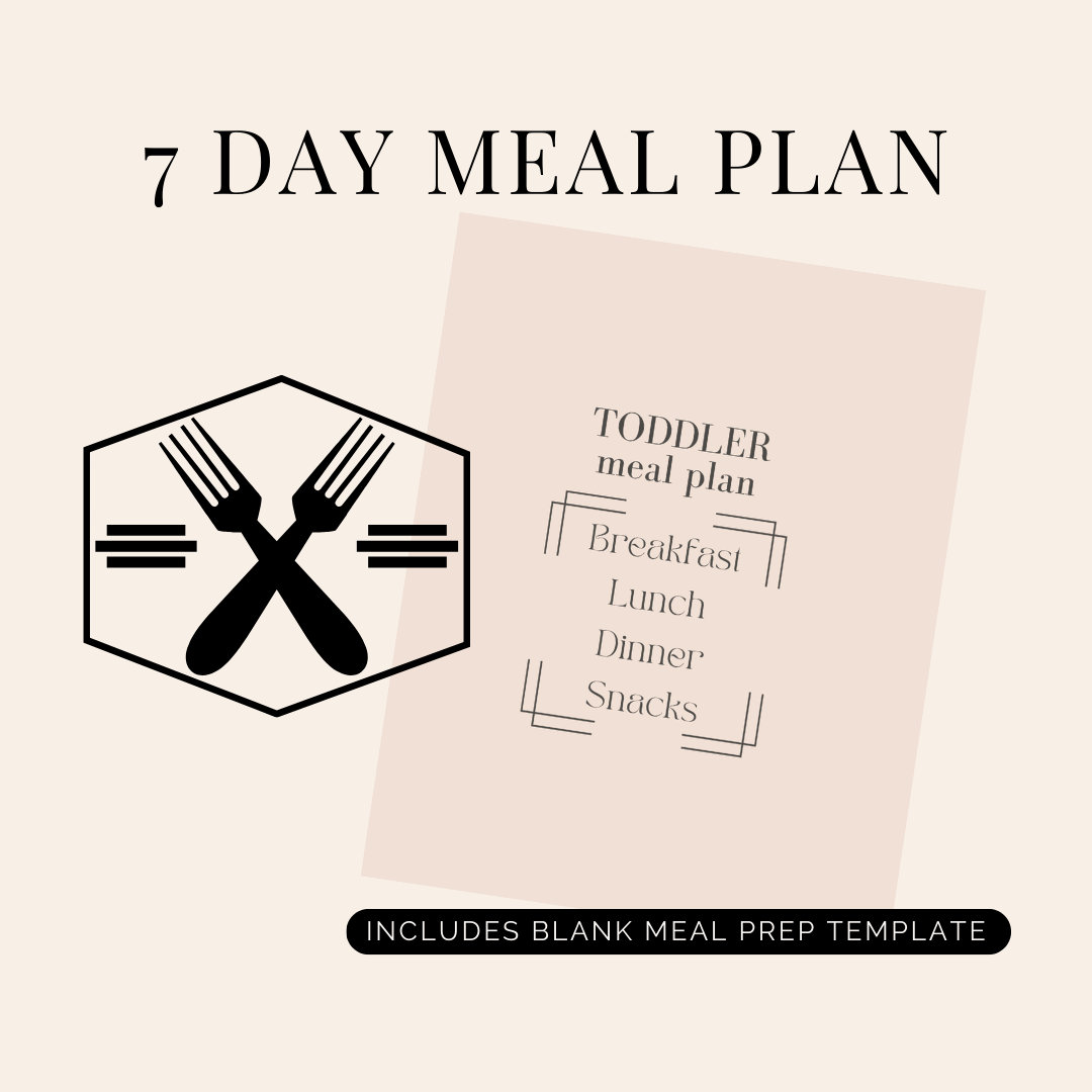 Kids Meal Plan Template Toddler Meal Plan Kids Template Meal Planning ...