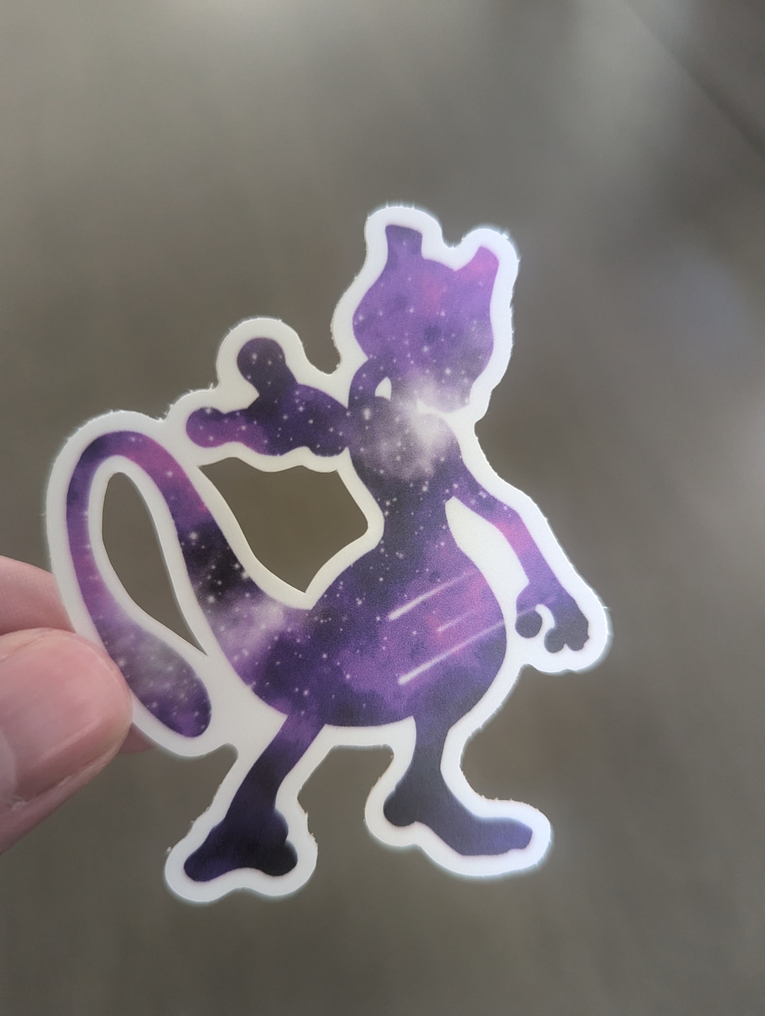 Mewtwo Pokemon Sticker Galaxy Theme - Etsy
