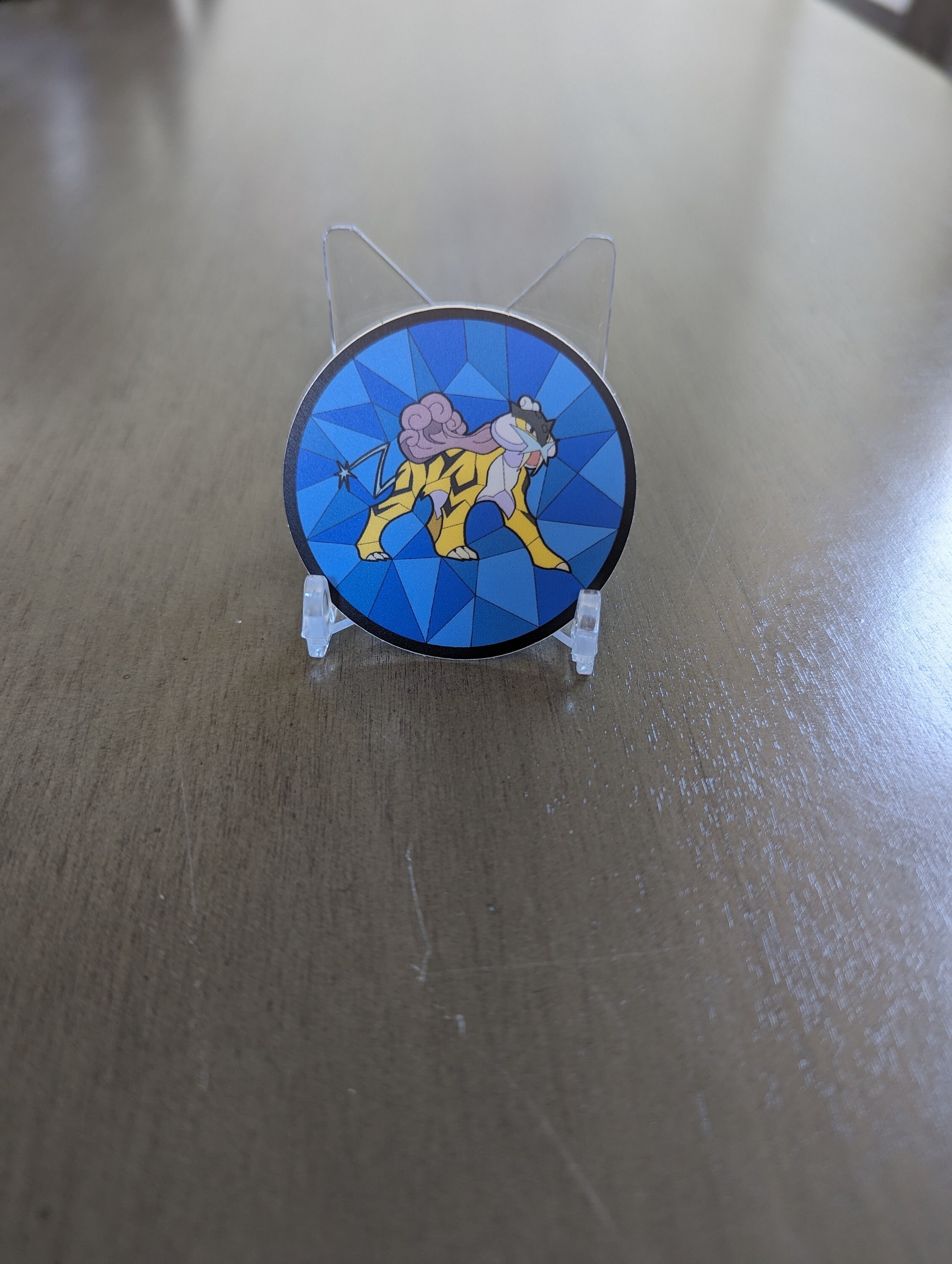 Raikou Stained Glass Sticker - Etsy