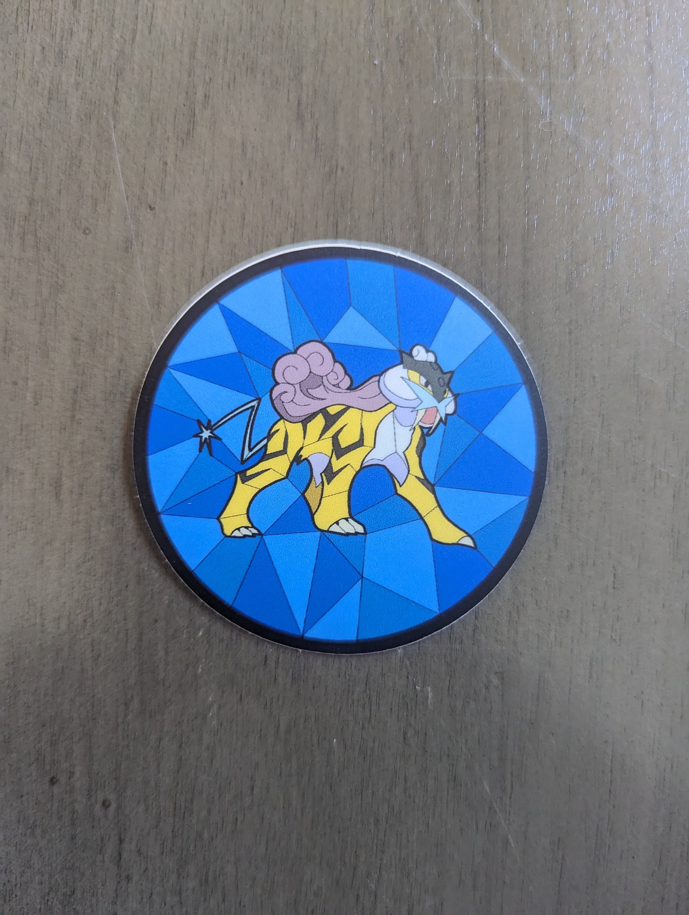 Raikou Stained Glass Sticker - Etsy