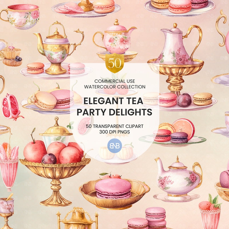 High Tea Clip Art - Etsy