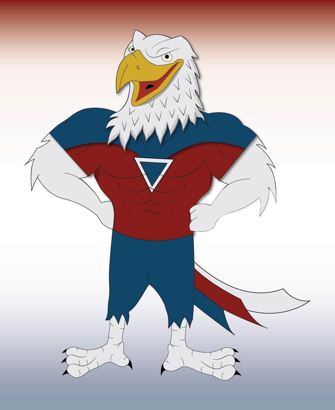 Eagle Vector Character Custom Hand Drawn - Etsy