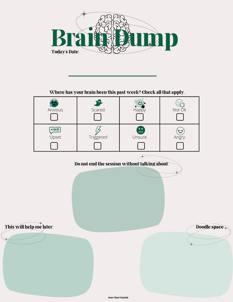 Therapy Notes, Therapy Session Log, Pre and Post Therapy Session Notes ...