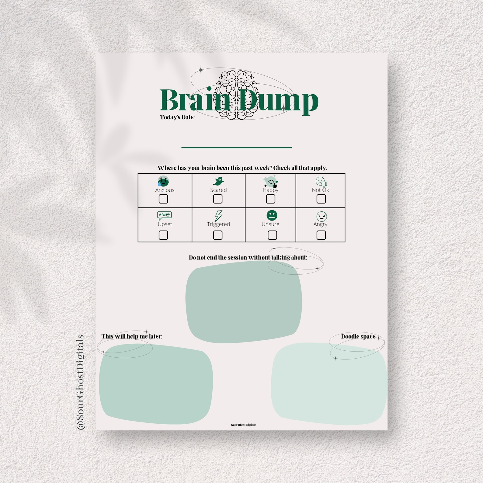 Therapy Notes, Therapy Session Log, Pre and Post Therapy Session Notes ...