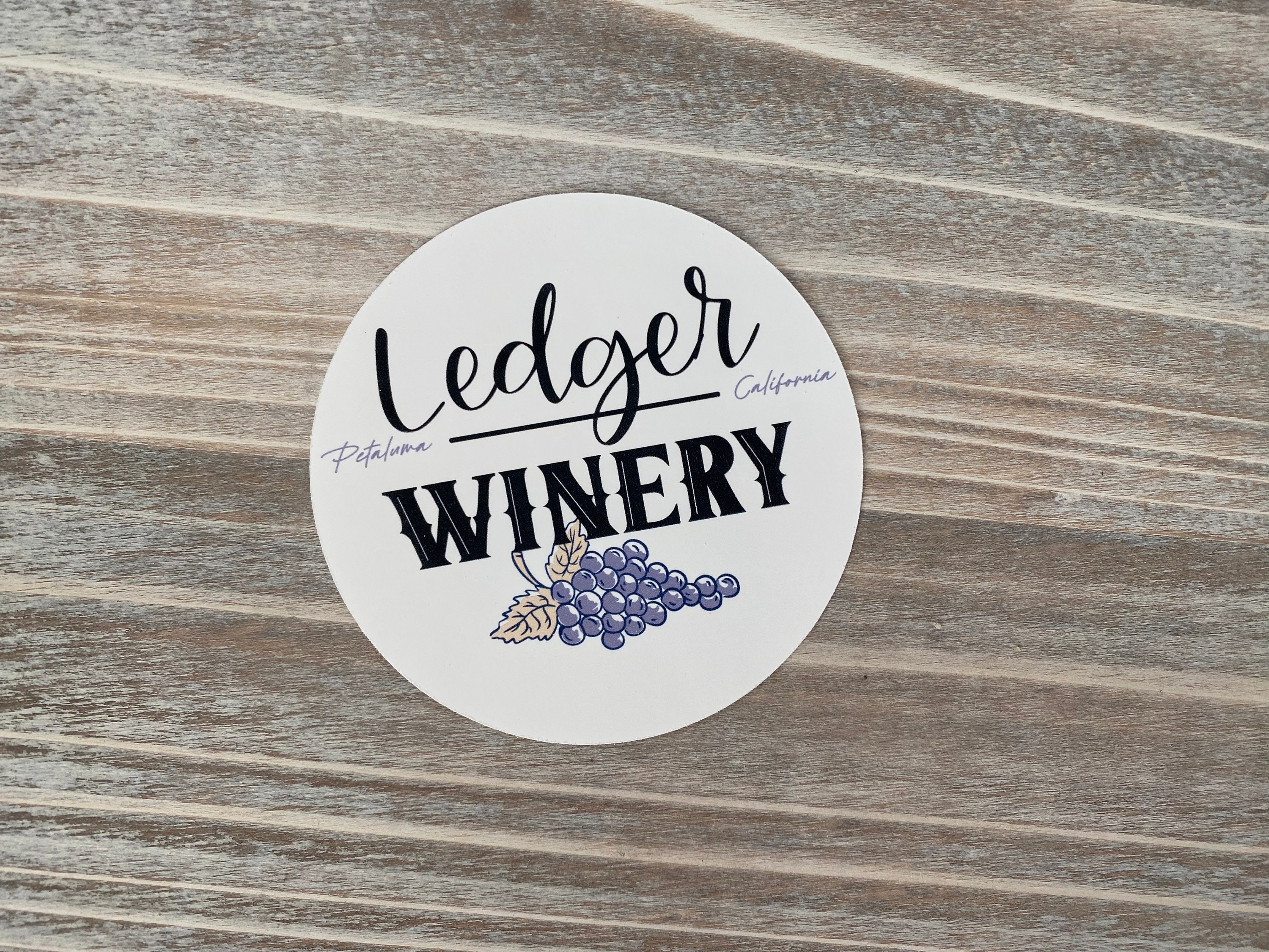 Ledger Winery Sticker - Etsy