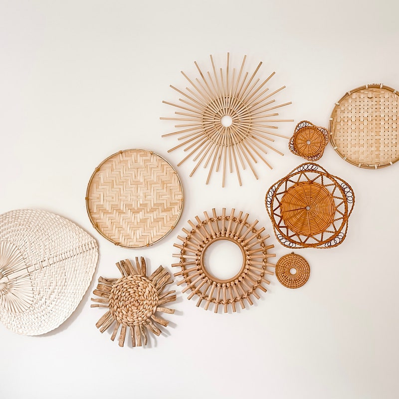 Rattan Wall Decor - Etsy