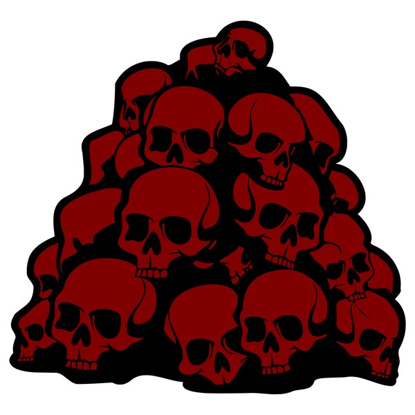 Pile of Creepy Skulls Svg - Etsy