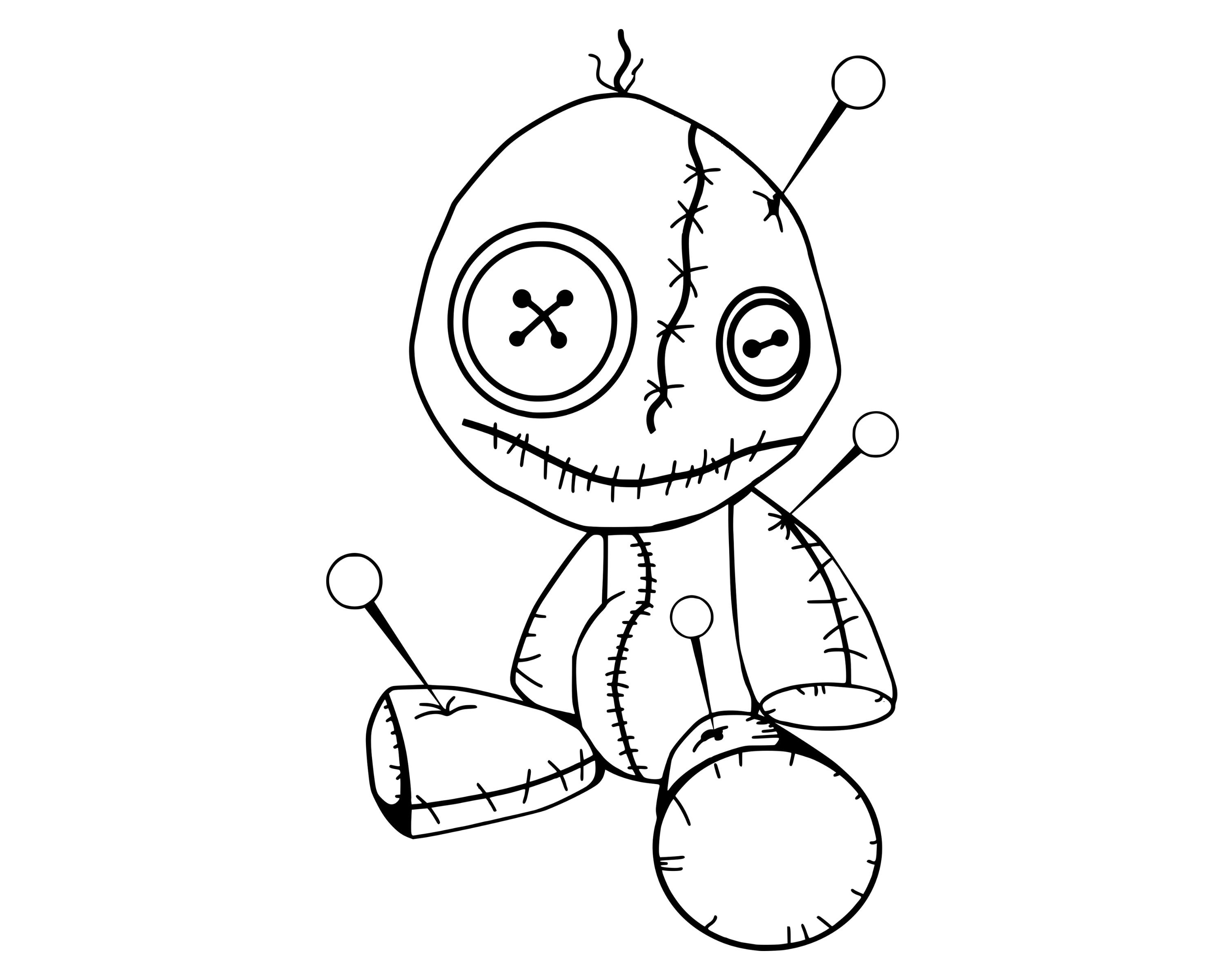 Voodoo Doll SVG - Etsy