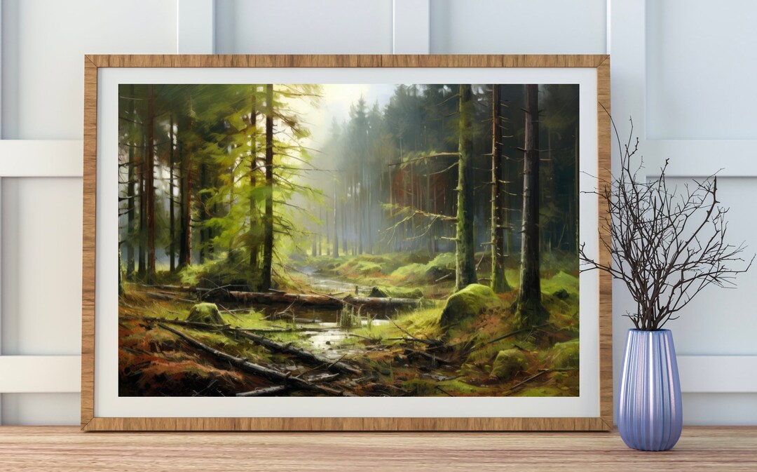 Kielder Forest Art Print: Contemporary Figurative Artwork - Etsy