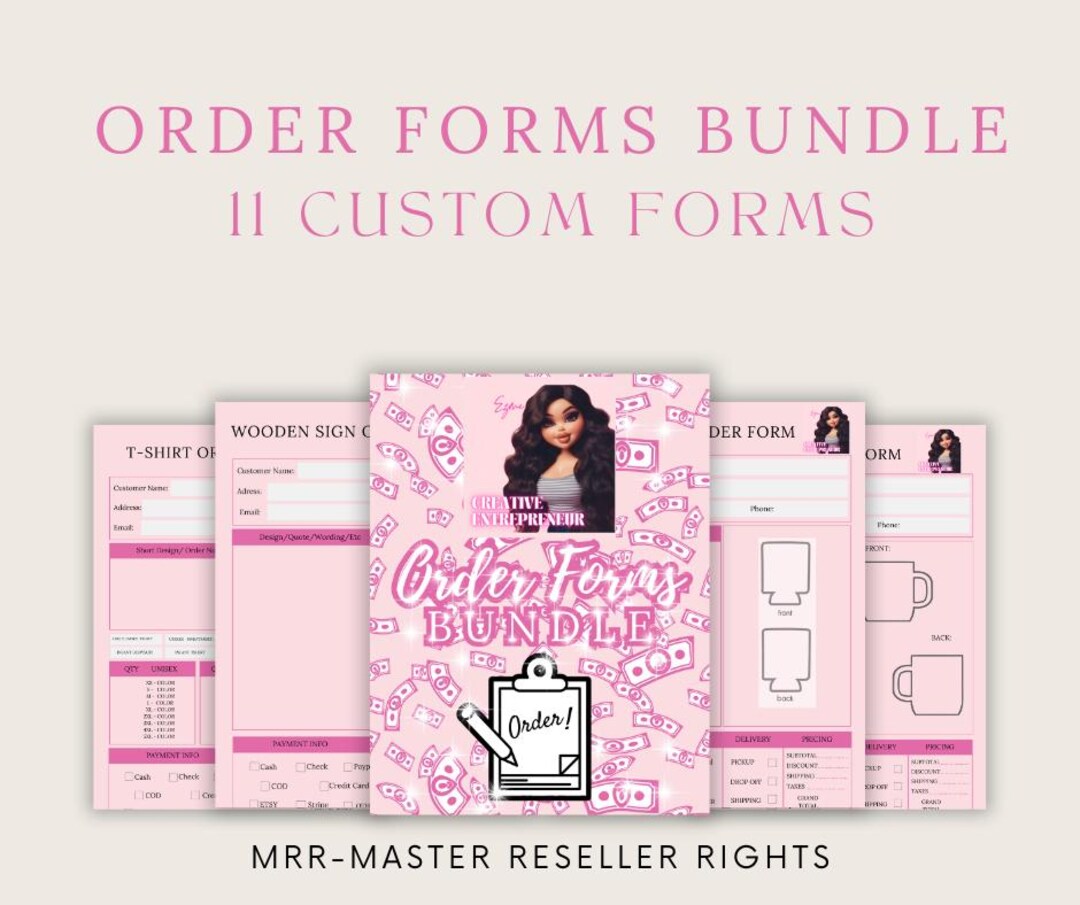 Order Form Bundle Canva Template - Etsy