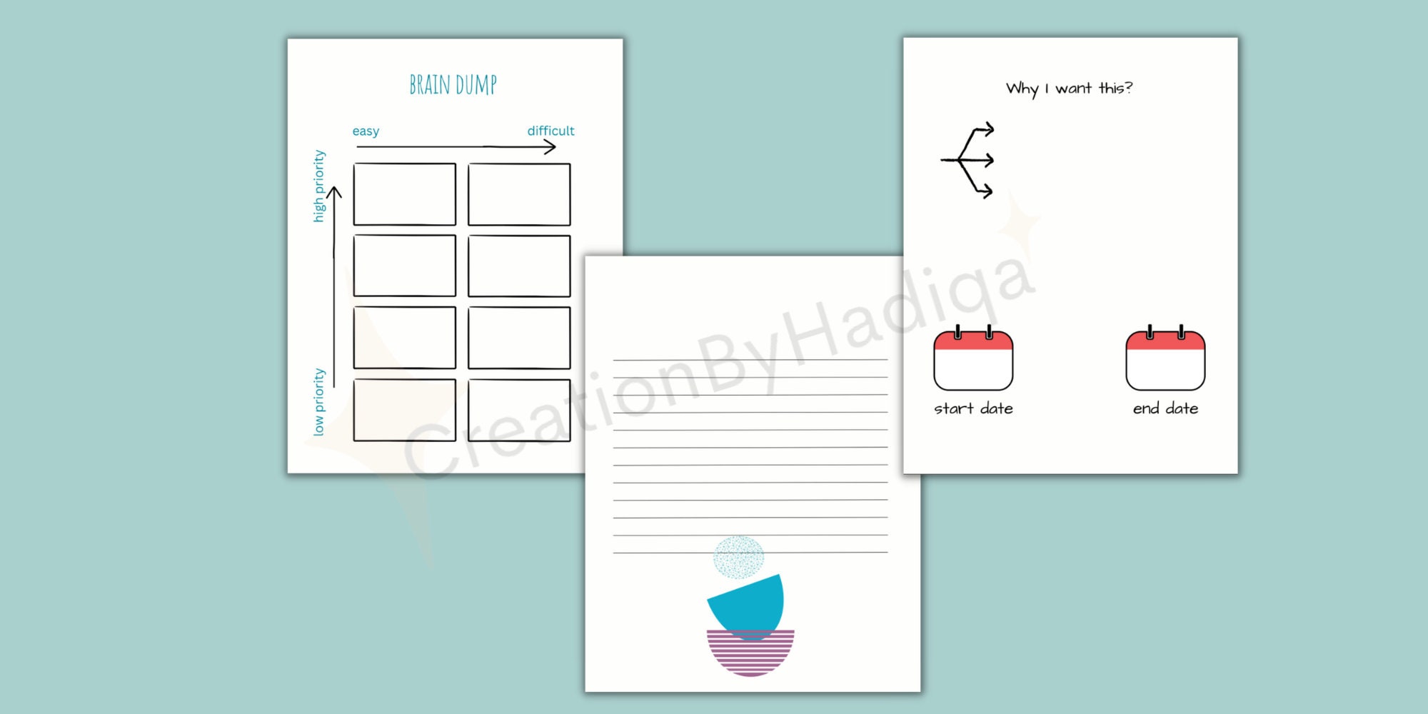 Digital Journal - Book of Ideas - Printable Journal - Etsy