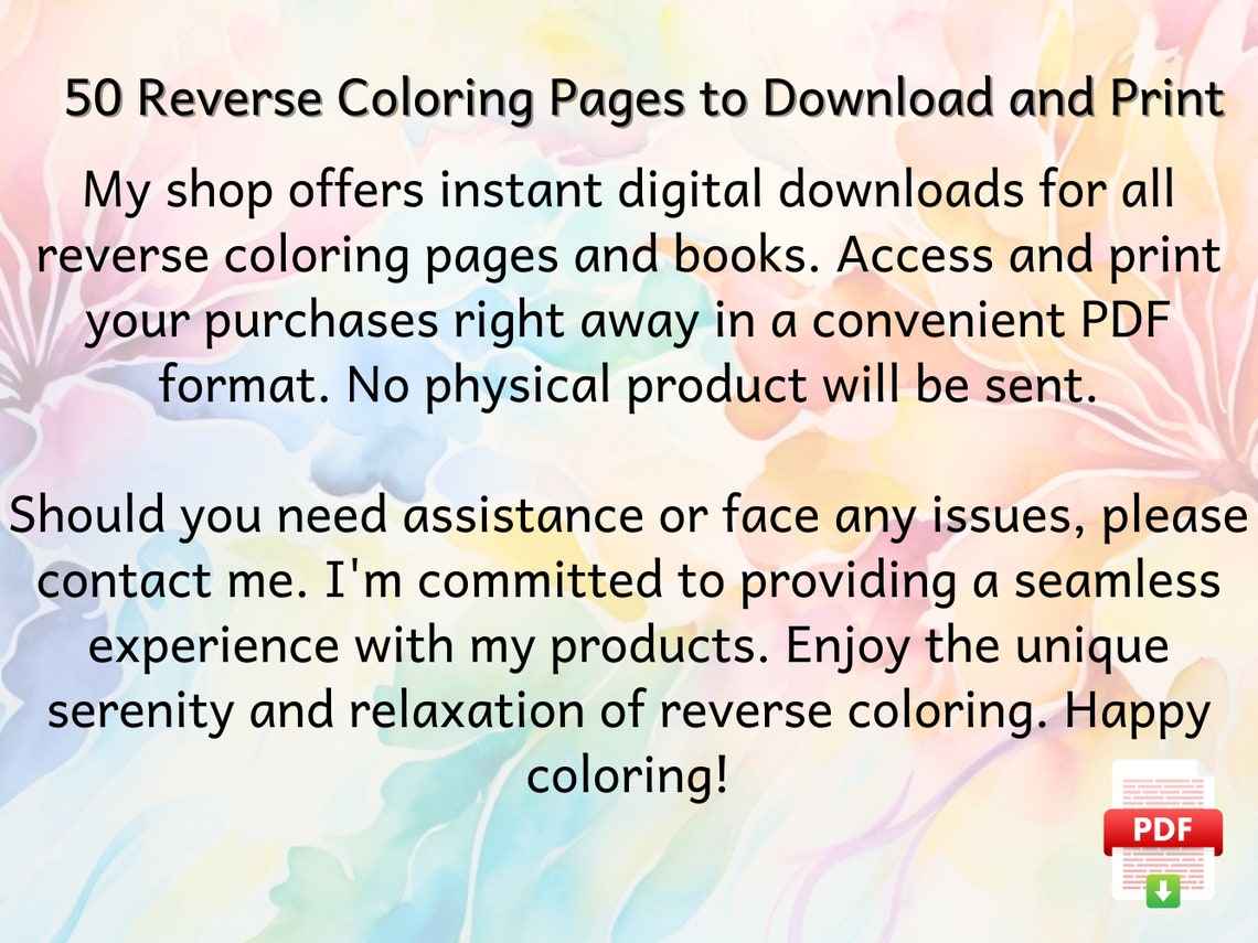 Scenic Vistas: 50 Unique Watercolor Reverse Coloring Pages of ...