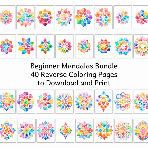 Printable Reverse Coloring Pages - Etsy