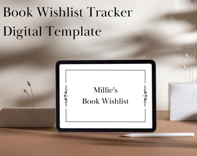 Digital Book Wishlist and Author Pages - Etsy Canada
