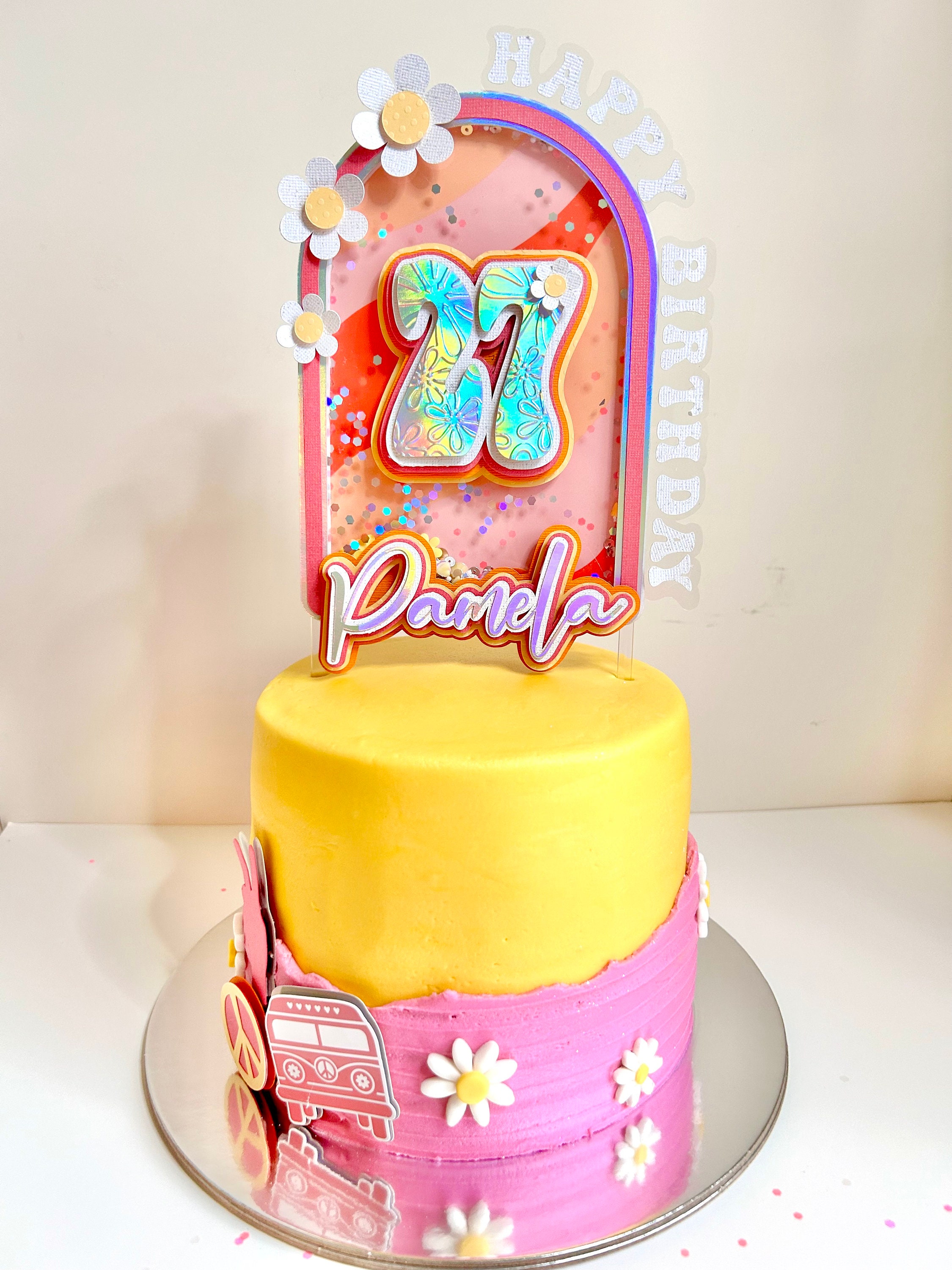 Groovy Cake Topper - Etsy