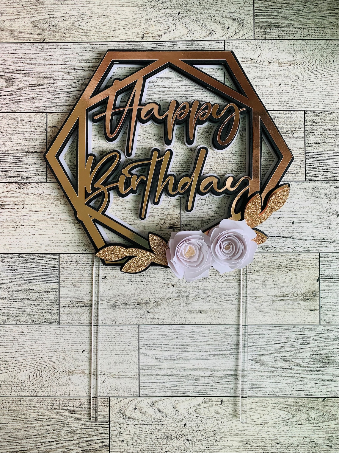 Happy Birthday Cake Topper - Etsy