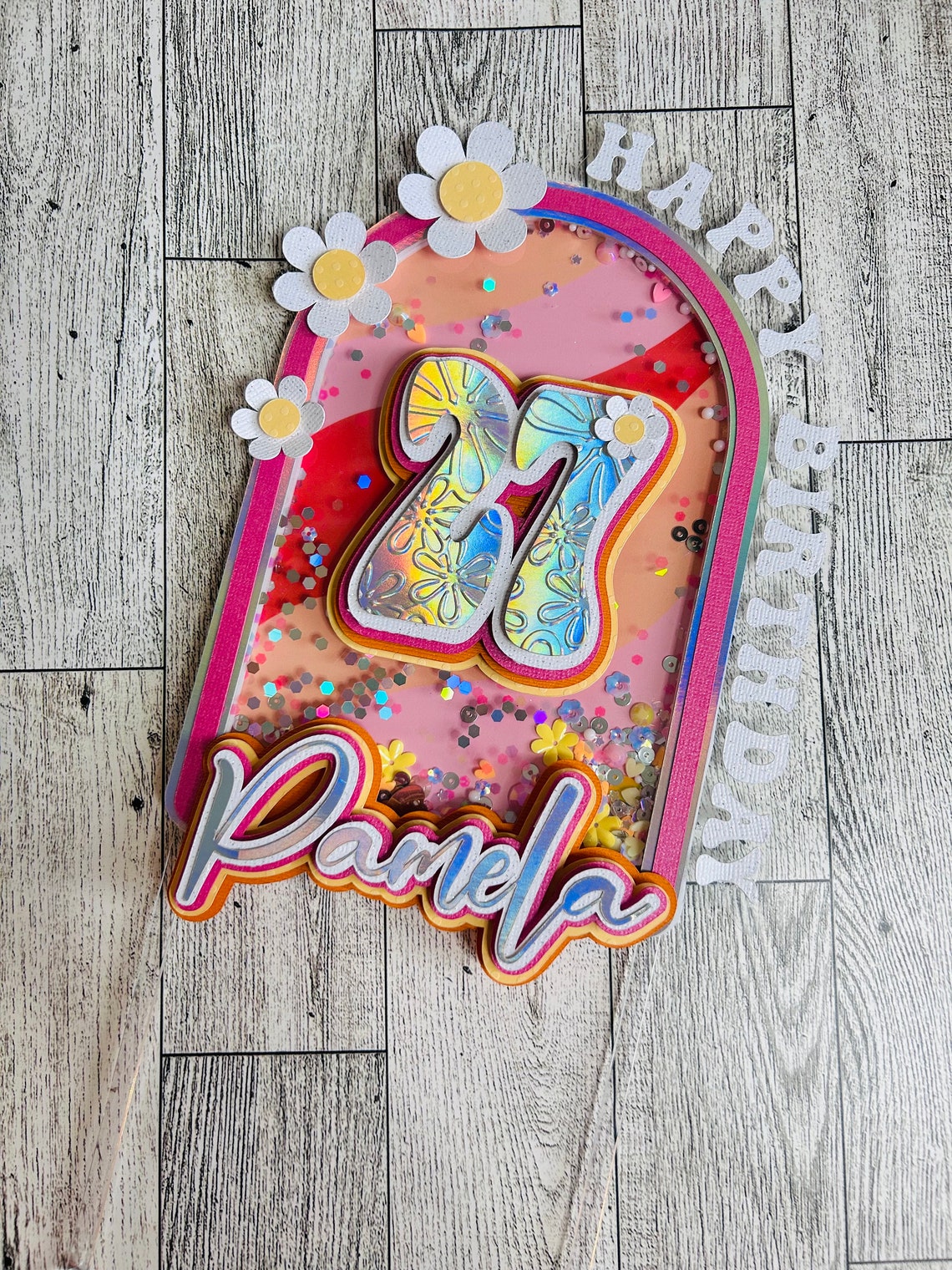 Groovy Cake Topper - Etsy