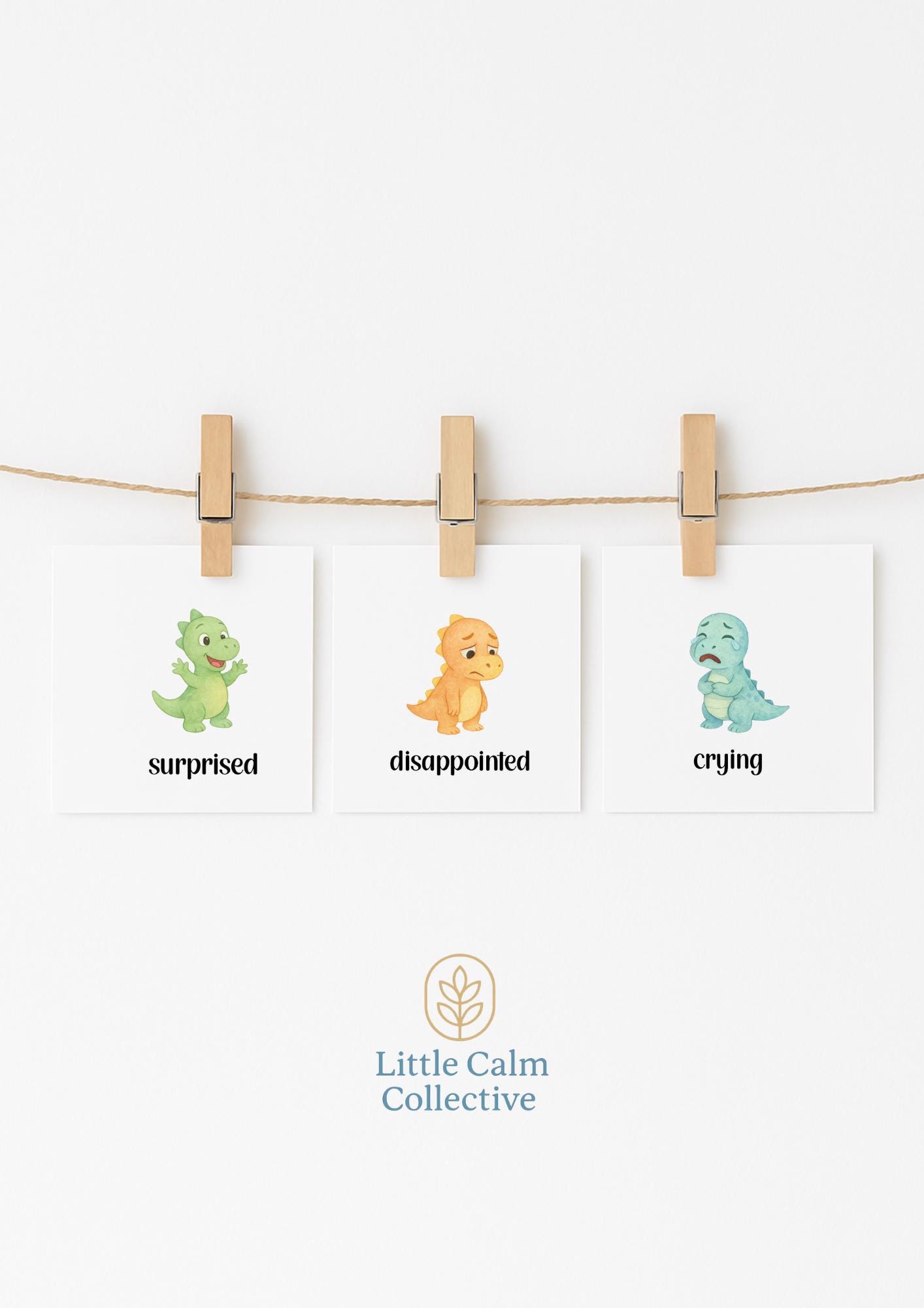Dinosaur Emotions Flashcards – Printable Feelings Chart for Kids ...