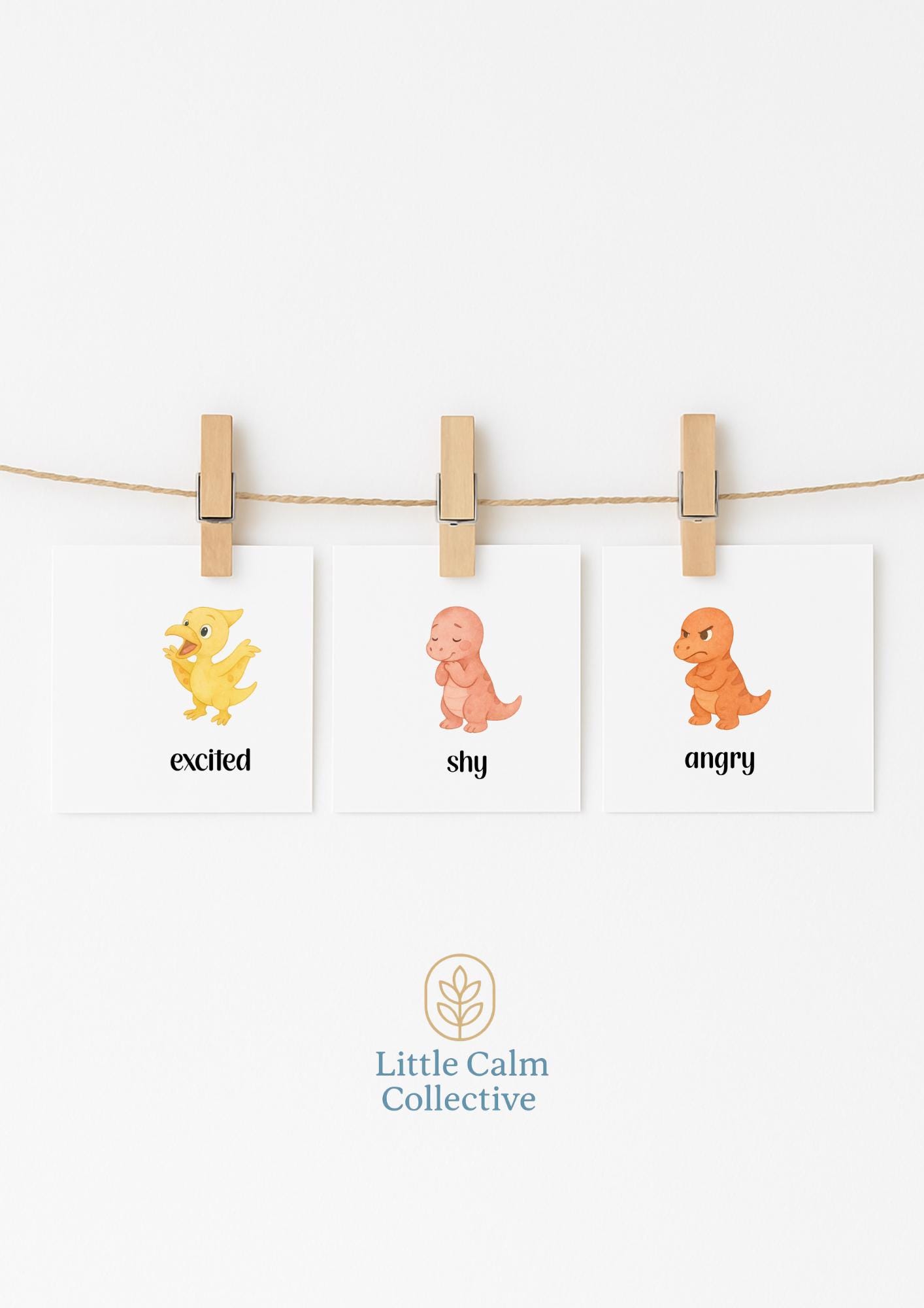 Dinosaur Emotions Flashcards – Printable Feelings Chart for Kids ...