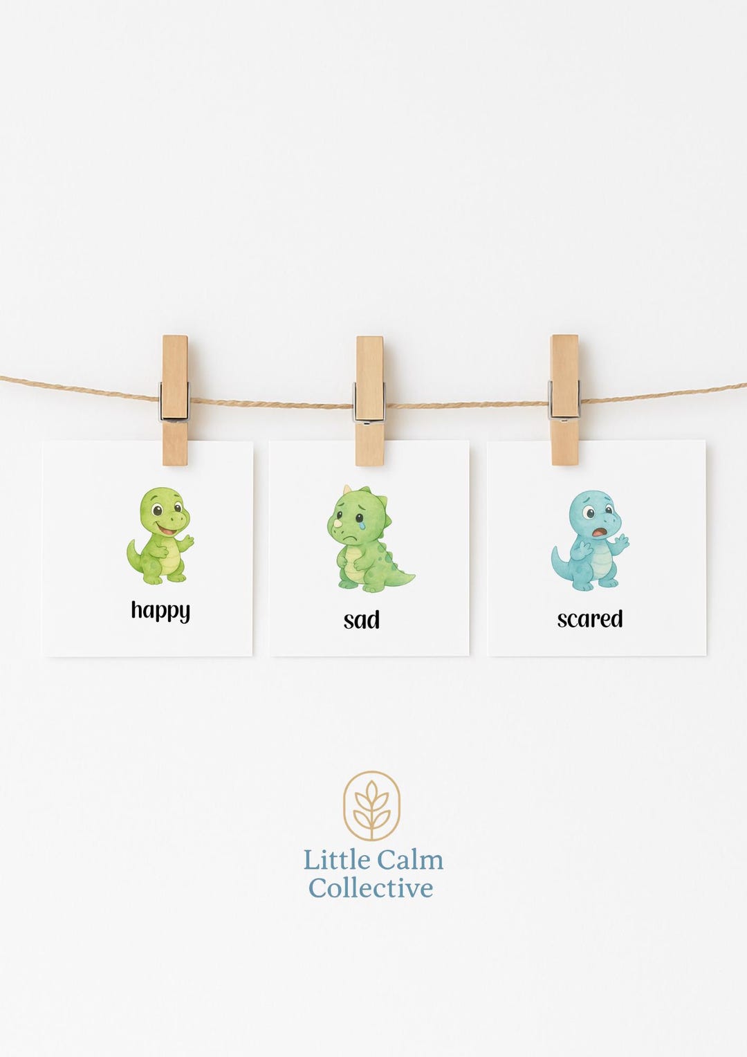 Dinosaur Emotions Flashcards – Printable Feelings Chart for Kids ...