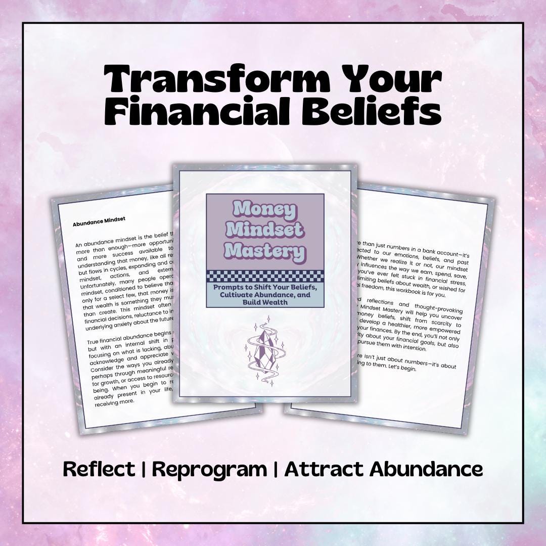 Money Mindset Mastery: A Reflective Workbook to Transform Your ...