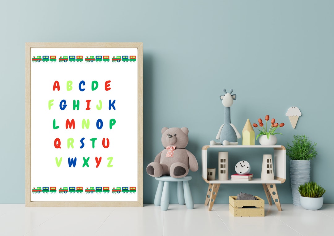 Train Printable Alphabet Poster - Etsy