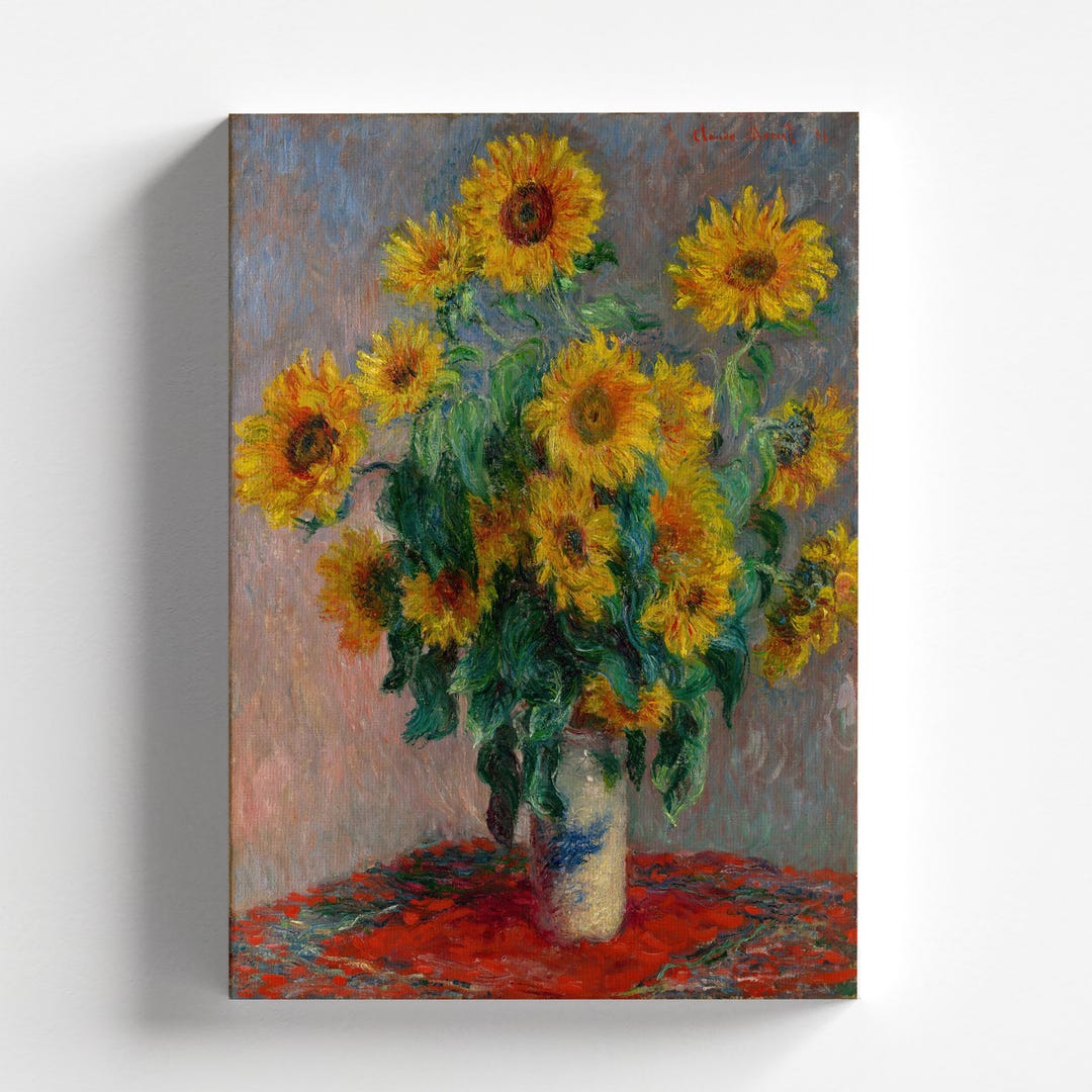 Bouquet of Sunflowers by Claude Monet 1881 | Impressionism Art Print ...