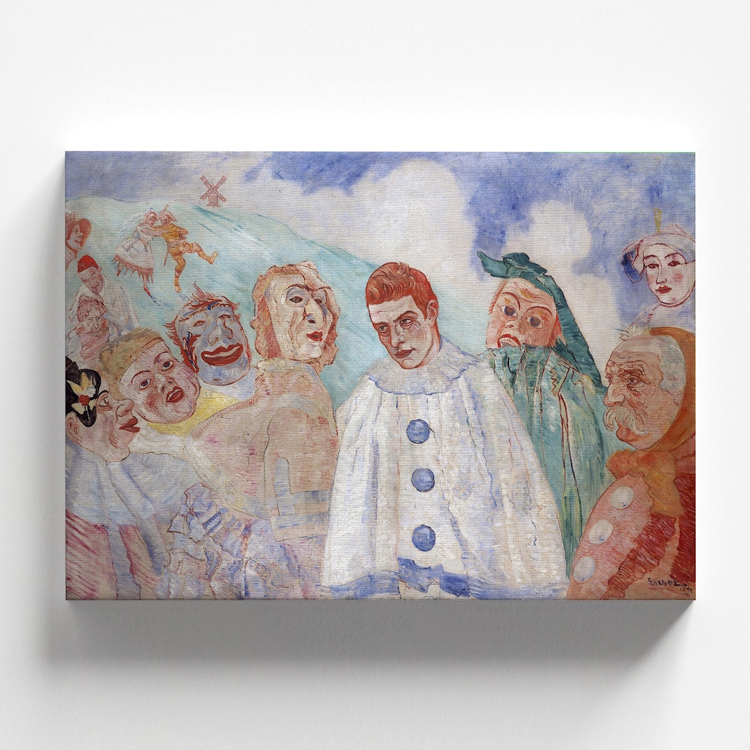 Pierrot's Despair (jealous Pierrot) by James Ensor 1892 | Expressionist ...