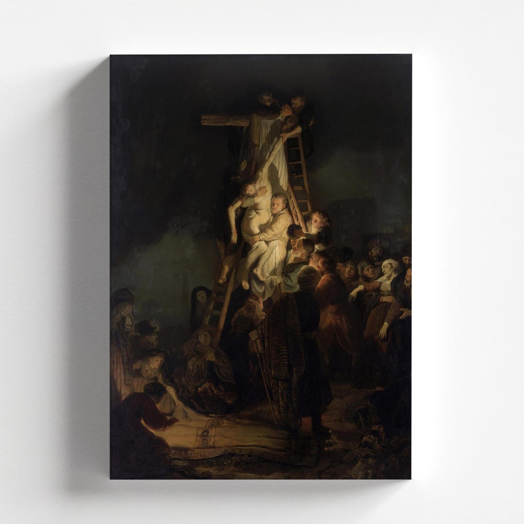 The Descent From the Cross by Rembrandt 1634 | Baroque Art Print (B4198 ...