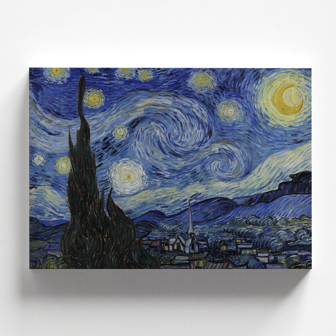The Starry Night by Vincent Van Gogh 1889 | Post-impressionism Art ...