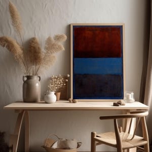 No.61 (rust and Blue) by Mark Rothko 1953 | Abstract Expressionism Art ...