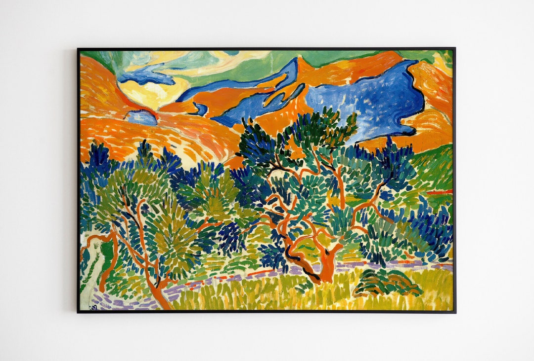 Mountains at Collioure by André Derain 1905 Divisionism - Etsy