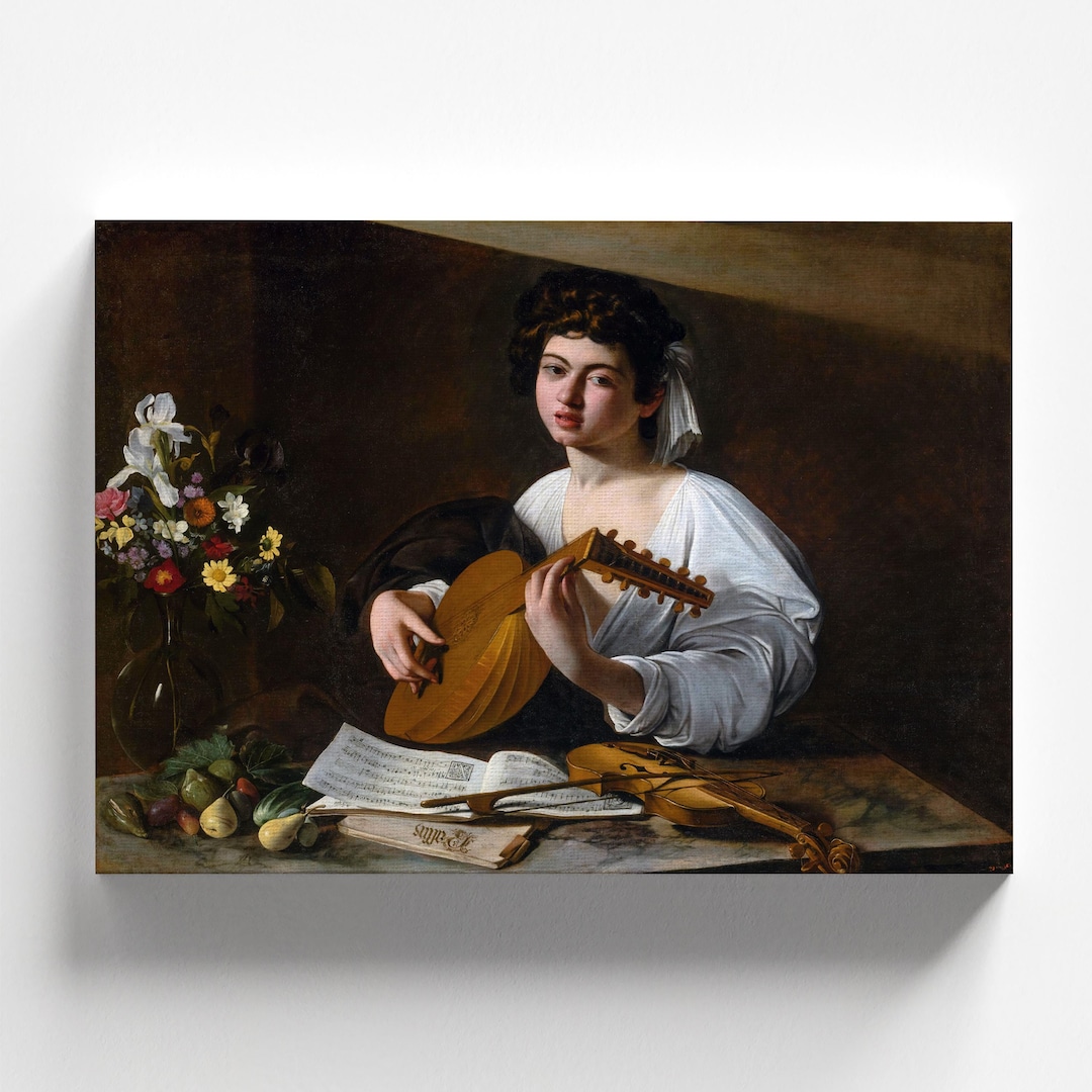 The Lute Player by Caravaggio C.1596 | Baroque Art Print (B4180) - Etsy
