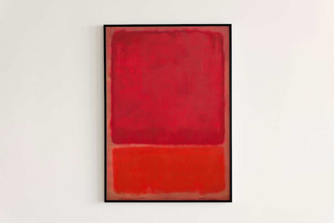 Untitled red, Orange by Mark Rothko 1969 Color Field Painting, Abstract ...