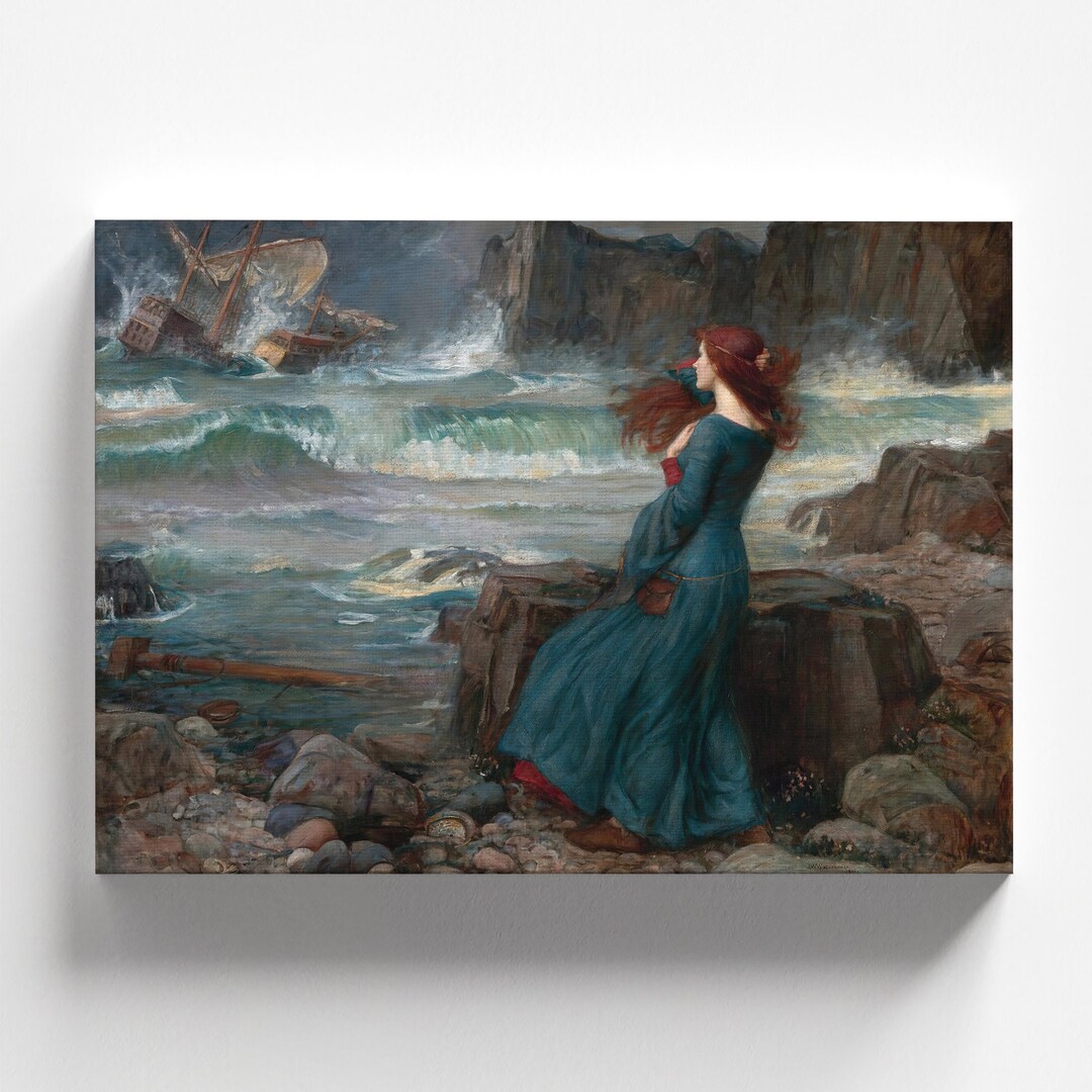 Miranda, the Tempest by John William Waterhouse 1916 | Pre-raphaelite ...